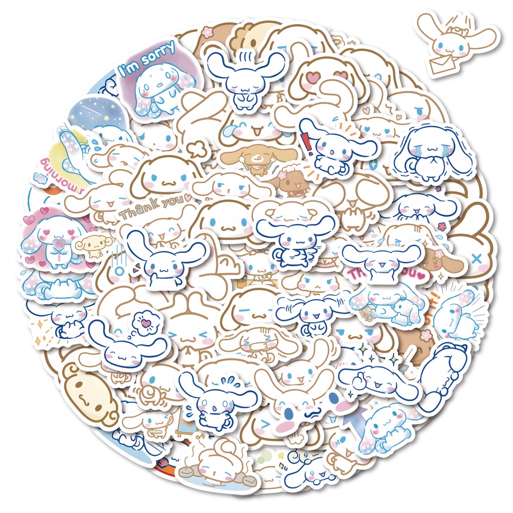 120/60PCS Cute Sanrio Cinnamoroll Graffiti Stickers For Helmet Bicycle ...
