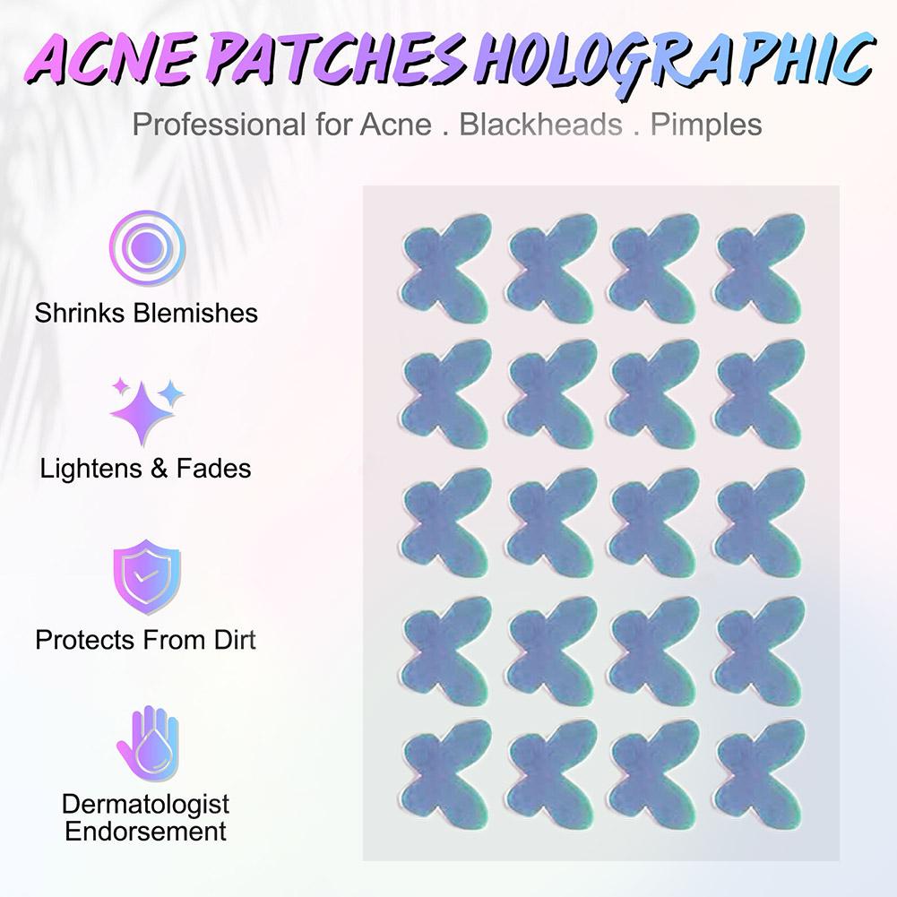 20 Colorful Butterfly Acne Patches Irregular Acne Patches Butterfly ...