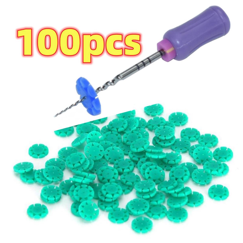 100pcs Dental Root Canal File Disinfection Marking Circle Ring Dental ...