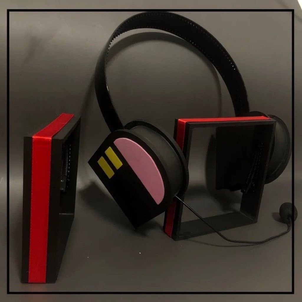 Hatsune MIKU cos headphone headset set props Hatsune family MIKU ...