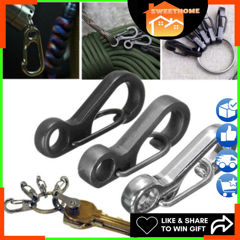 EDC SF mini /D-Hook Quickdraw hook backpack spring hang paracord clasp ...