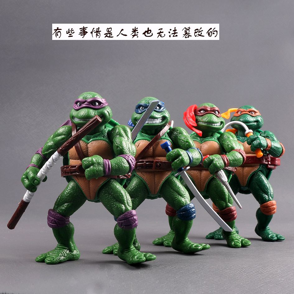 Ninja Turtles Full Set Classic Hand-Made Model Doll Cheap Ornaments ...
