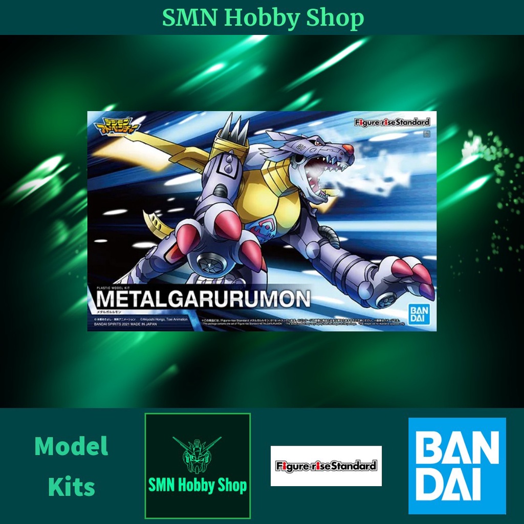 FRS Figure-Rise Standard Metal Garurumon Toys Plastic Model Kit ...