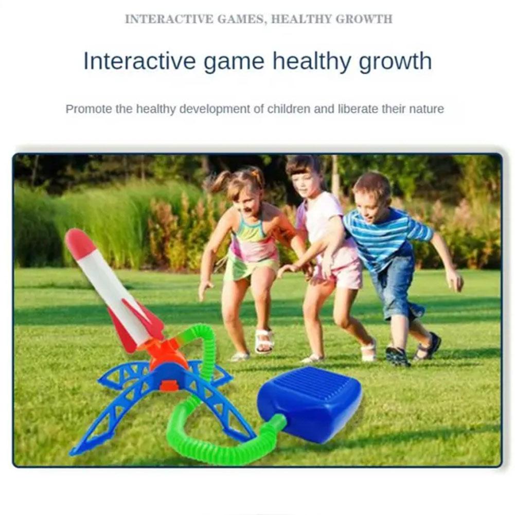 Rocket Toys Kid Pedal Rocket Air Raket Pump Launcher Outdoor Adjustable ...