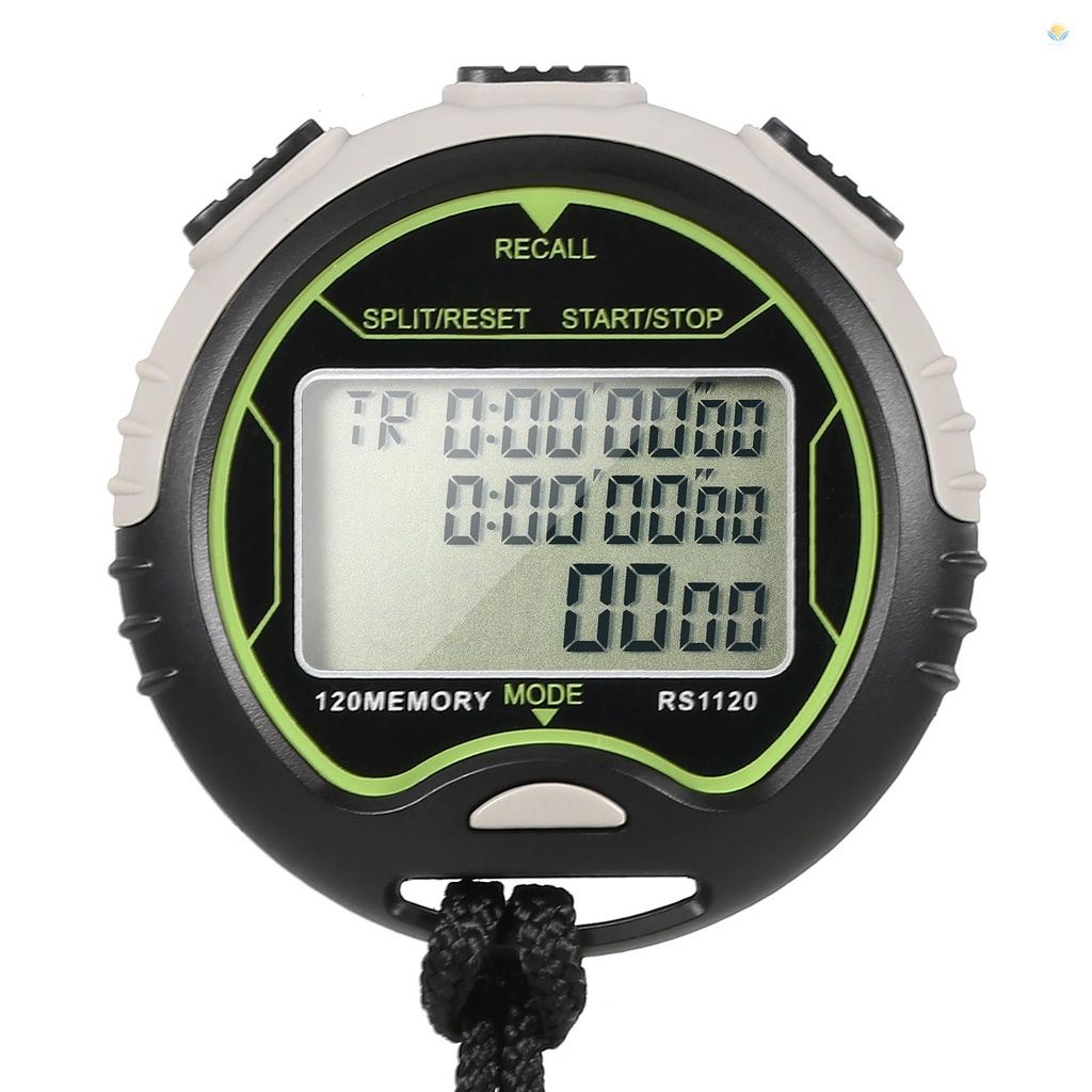 Professional Digital Stopwatch Timer Waterproof Digital Handheld LCD ...