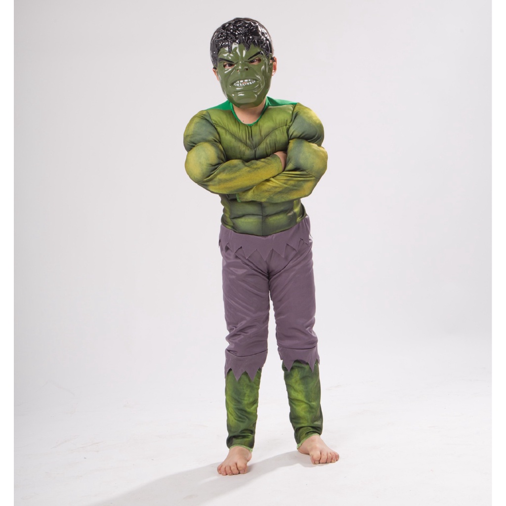 siKis Avengers Hulk Costumes for Boy Halloween Carnival Party Cosplay ...