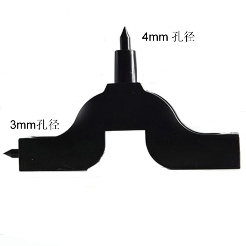 Hill-Shape Punch 3mm 4mm Double Caliber Simple Punch PE Pipe Punch ...