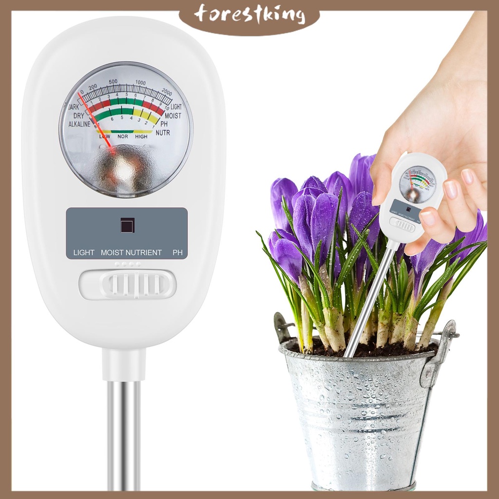 Soil Tester 90° Rotatable Soil Moisture Meter Accurate Soil PH Tester ...