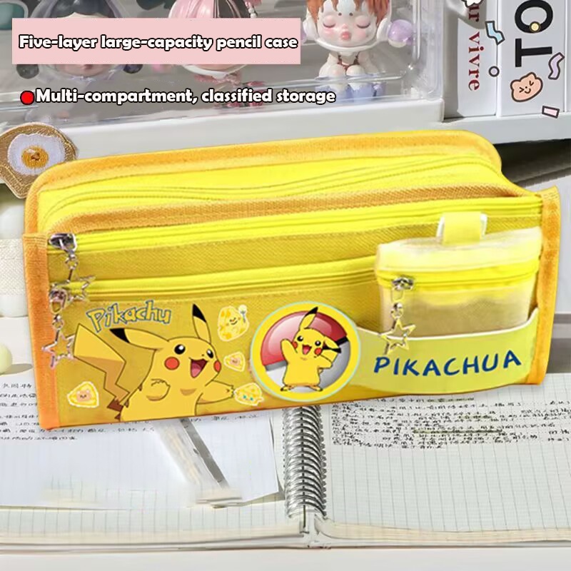 Pokemon Pencill Case School Cartoon Pen Bag Pikachu Pencil case Anime ...