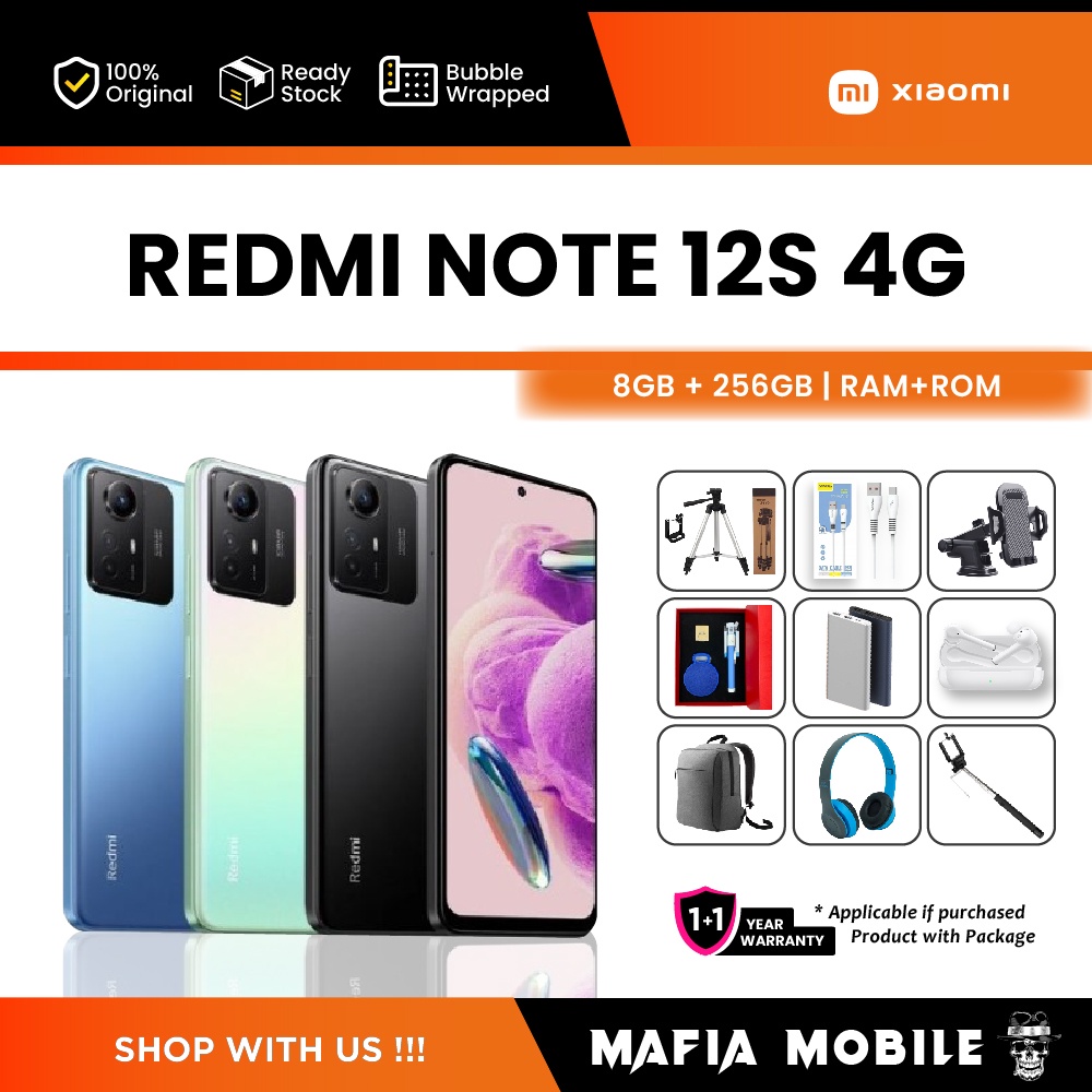 Redmi Note 12S 4G [8GB RAM 256GB ROM] - Original Xiaomi Malaysia ...
