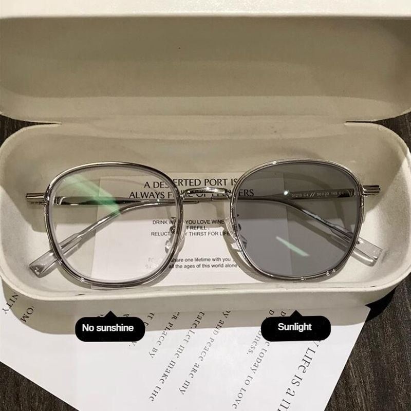 Unisex Photochromic Sun Eyeglasses Anti Radiation Glasses For Women Men ...
