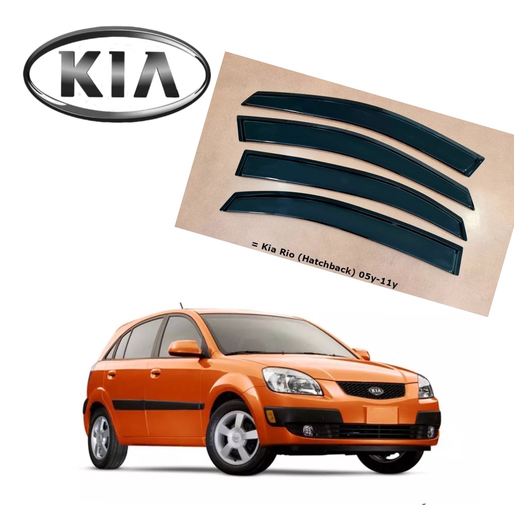 KIA RIO HATCHBACK 2005-2011 DOOR VISOR | Shopee Malaysia