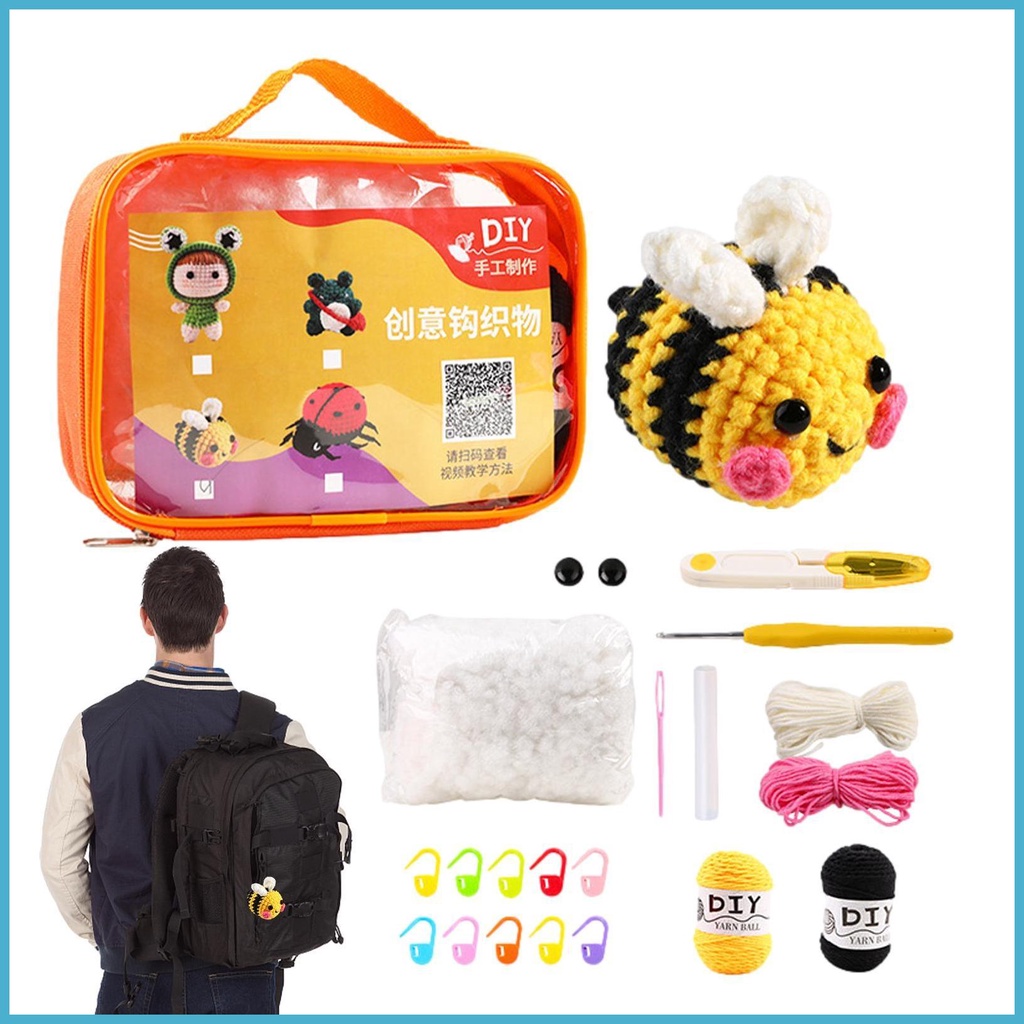Wobbles Crochet Kit Animal DIY Woobles Crochet Kit Beginner Crochet Kit ...