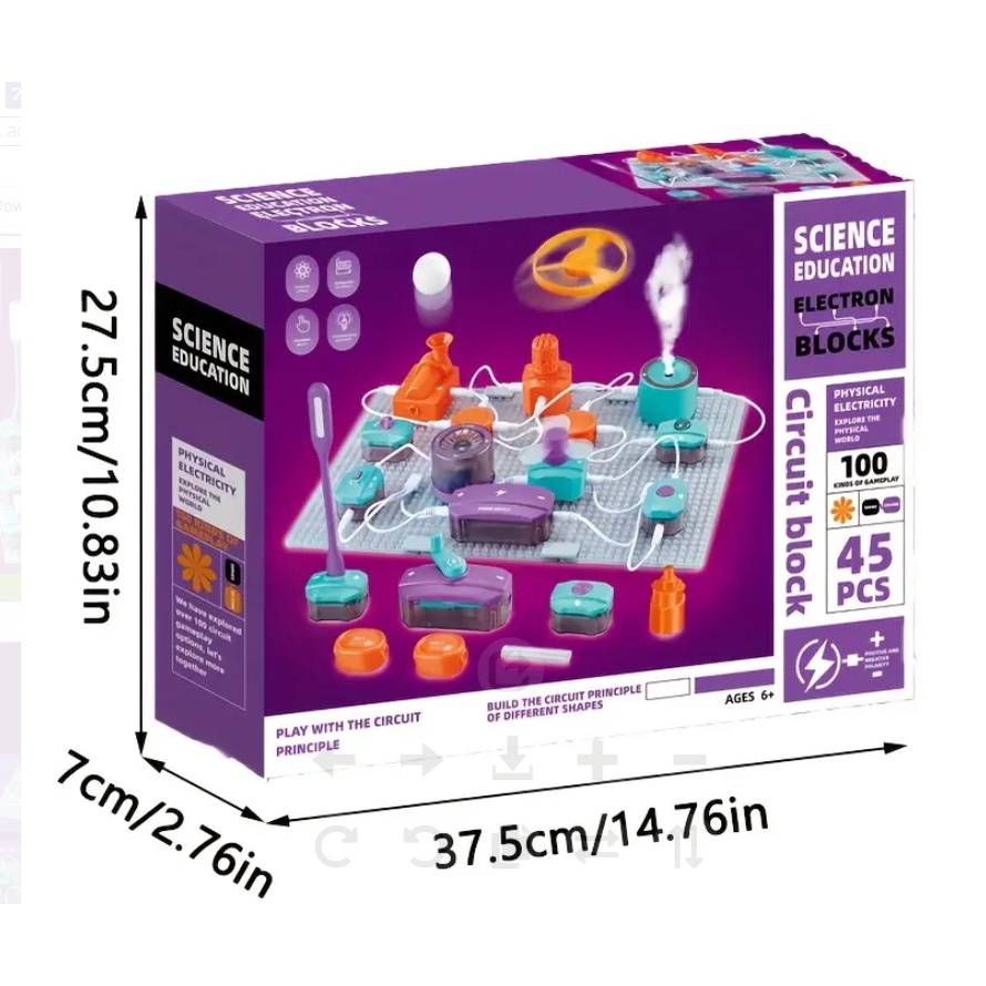 Science Education Electron Blocks 25/34/45/53Psc | Shopee Malaysia