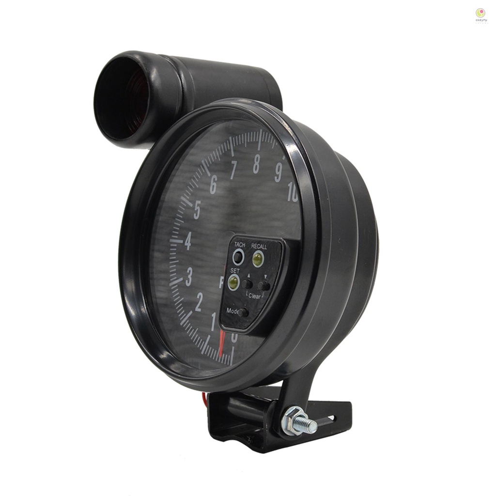 Casymy 5 Inch Tachometer Gauge Black 7 Colors Backlight with Shift ...