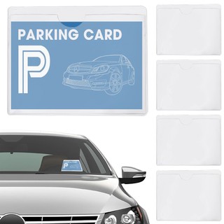 Transparent Card Holder Clip / Windshield Parking Permit Stickers ...