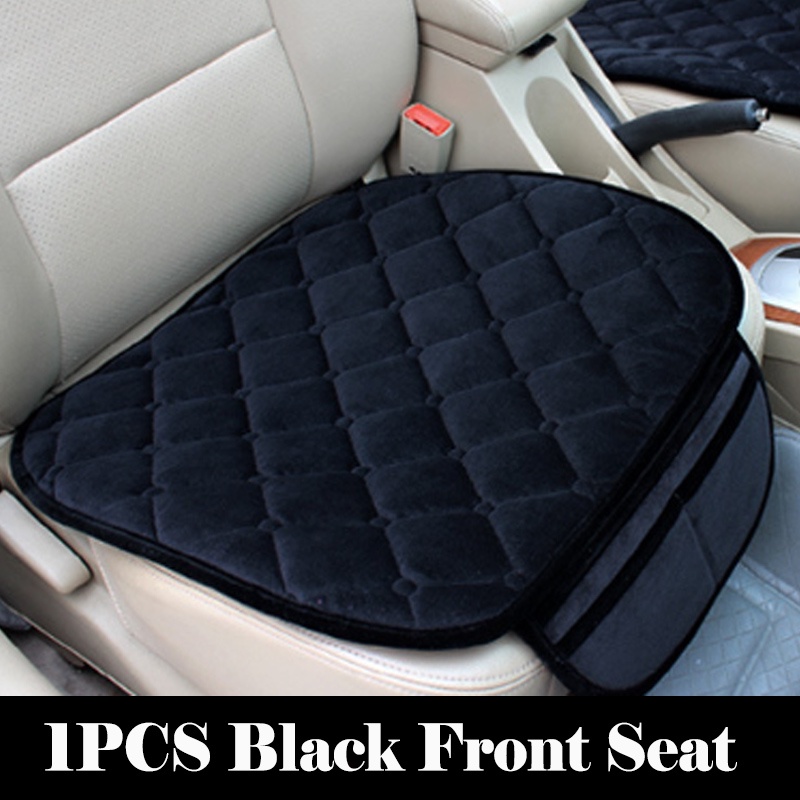 3PCS Car Seat Cover Universal Plush Non Slip Front Rear Seat Mat ...