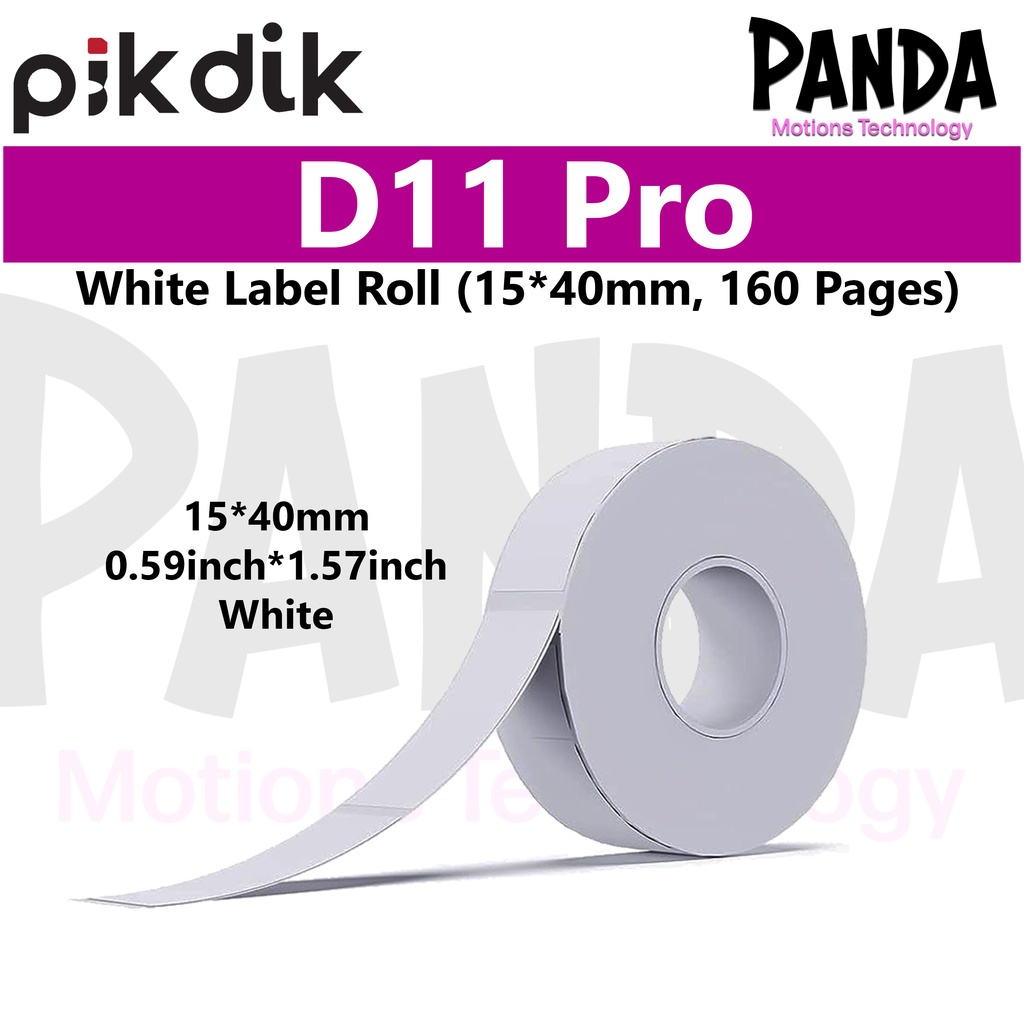 Pikdik D11 Pro White Label Roll (15*40mm, 160 Pages) | Shopee Malaysia
