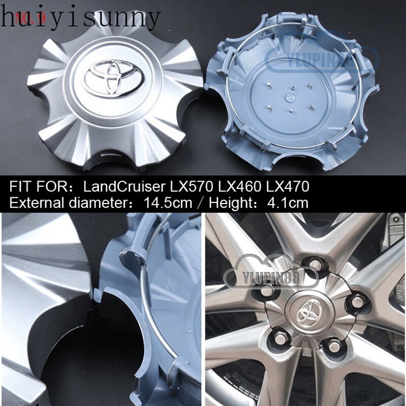HYS 1Pieces Chrome Alloy Wheel Center Hub Cap Hubcaps Caps Cover Rim ...