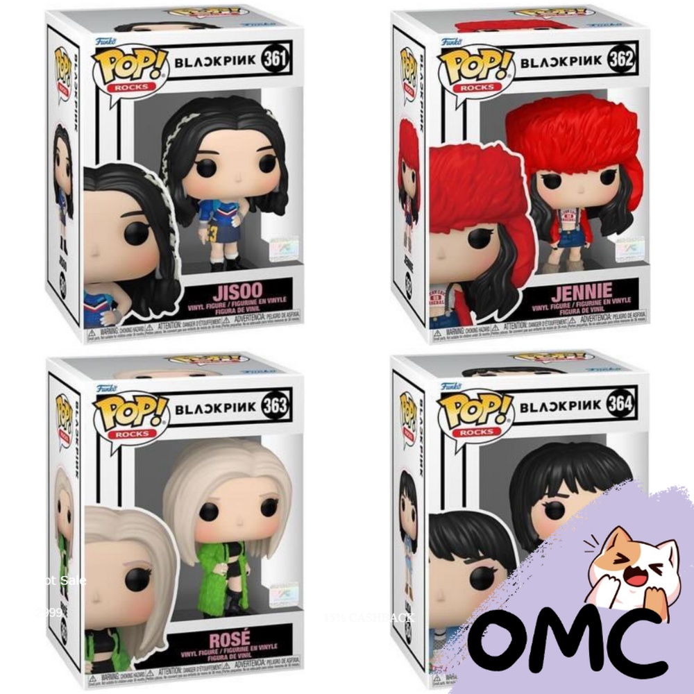 Funko Pop! Blackpink Shut Down - Set Of 4 (Jisoo Jennie Rose Lisa) 100% ...