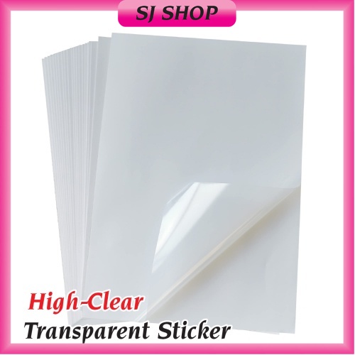 A4 Transparent Sticker | Clear PVC Sticker | OPP Transparent Sticker ...