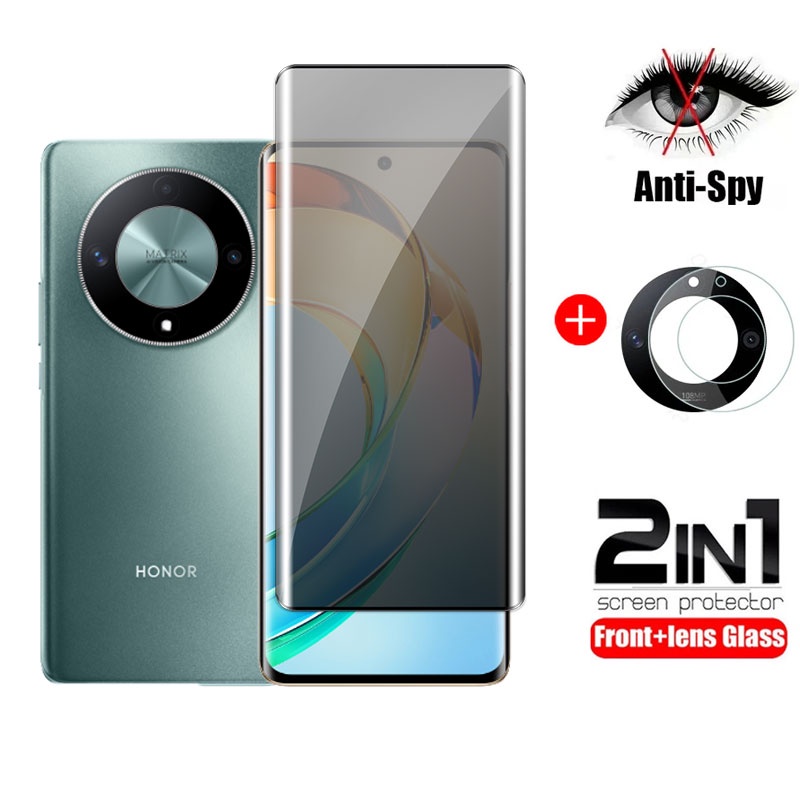 2in1 PRIVACY Tempered Glass For honor X9C Smart X9B X9A X9 4G 5G 2024 ...