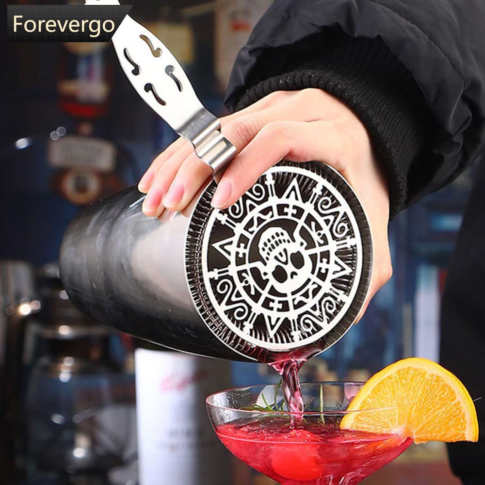 FOREVERGO Rustproof Bar Strainer Sprung Cocktail Strainer Stainless ...