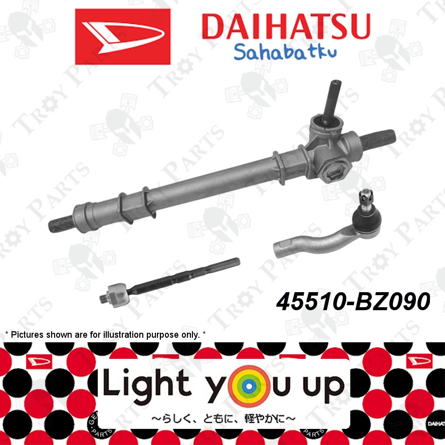 (1pc) Original Daihatsu Steering Rack Assy Assembly 45510-BZ090 Perodua ...