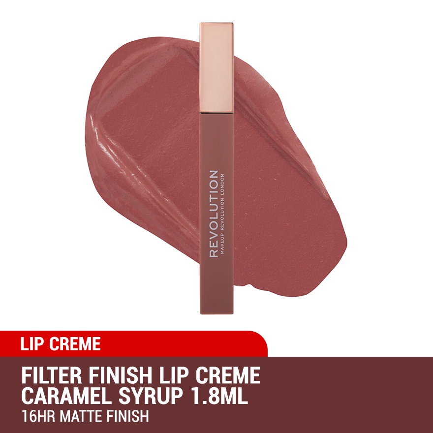 Revolution Filter Finish Lip Crème Caramel Syrup 1.8ml | Shopee Malaysia