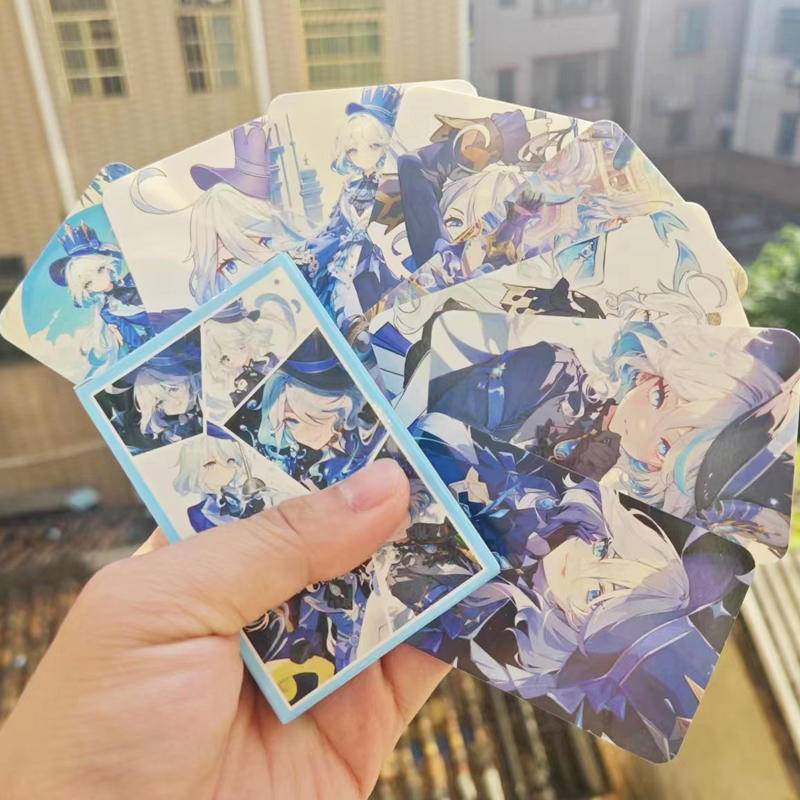 30Pcs/Box Game Genshin Impact Photocards Anime Figures Postcard Paper ...