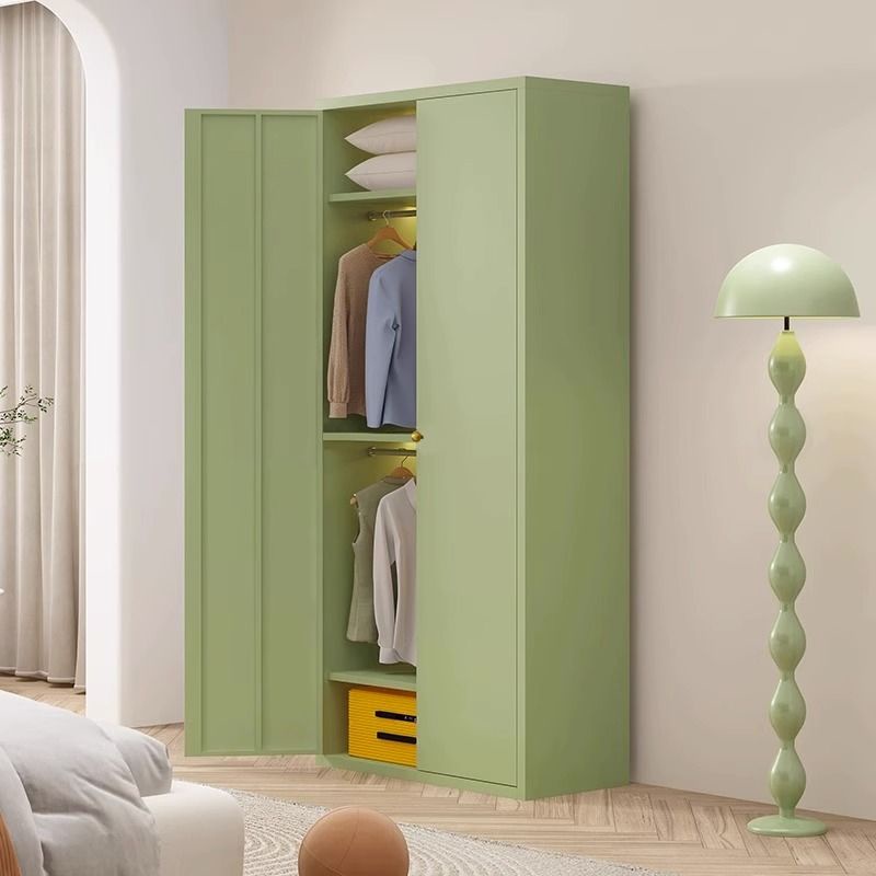 Children's Wardrobe Storage Cabinet Wardrobe Home Balcony Locker Double ...