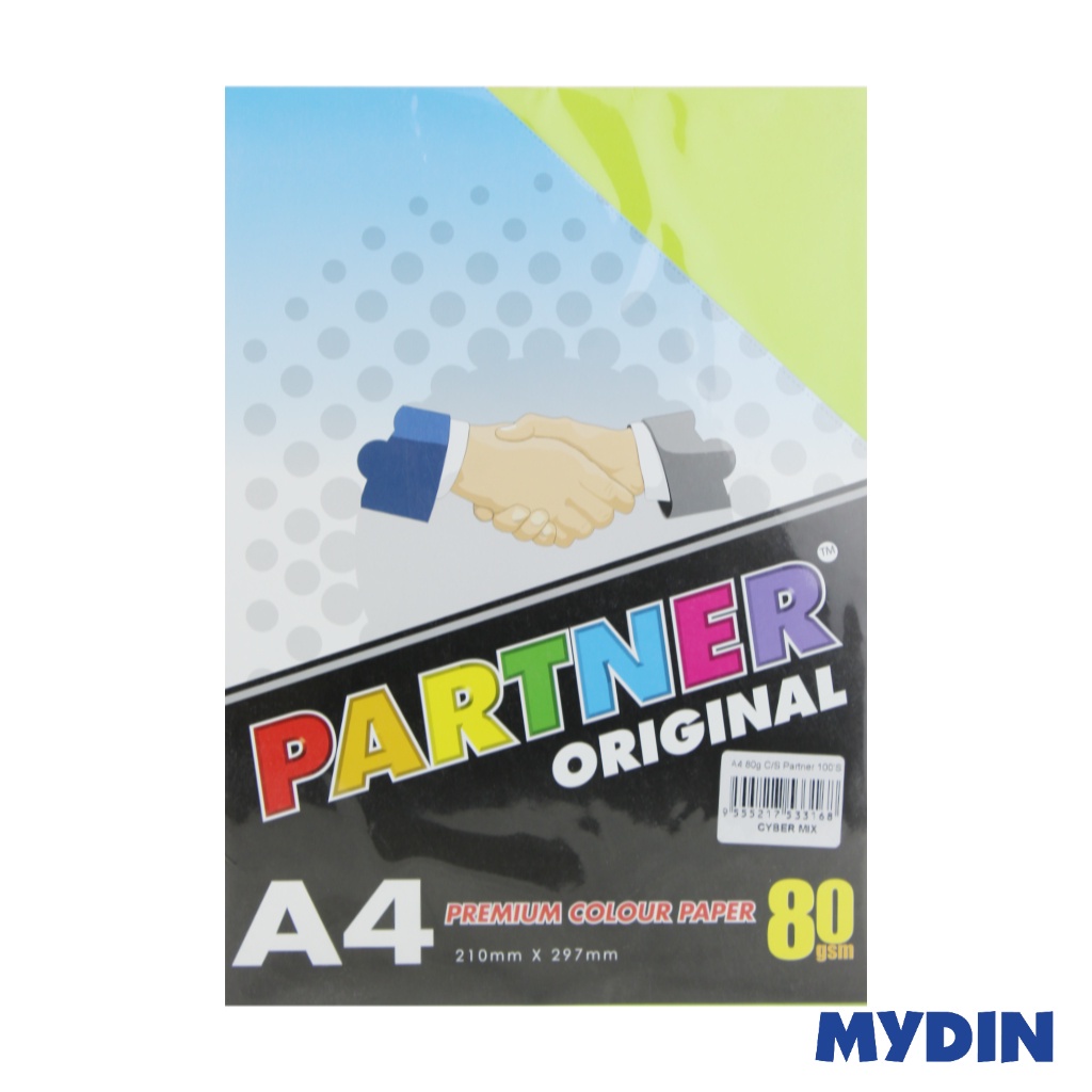 Partner Cyber Mix Original Premium Colour Paper 80gsm (100's) | Shopee ...