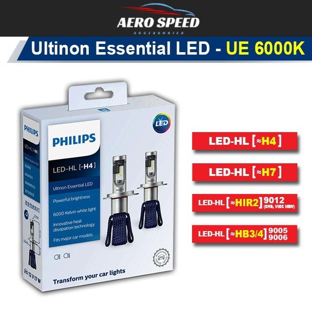Philips New Ultinon Essential LED 6000K H4 HB4 9006 H7 HB3 9005 HIR2 ...
