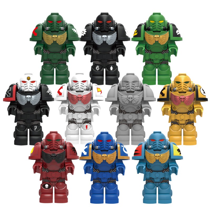 Salamanders Iron Hands Wolves Space Marines Game Series Mini Action ...
