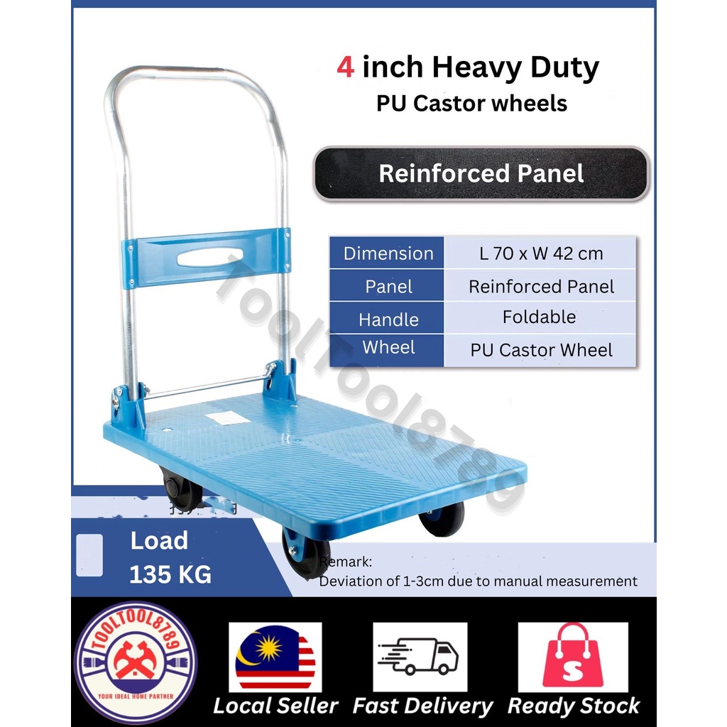 Trolley M { load 135kg ] ready stock 手推车 | Shopee Malaysia