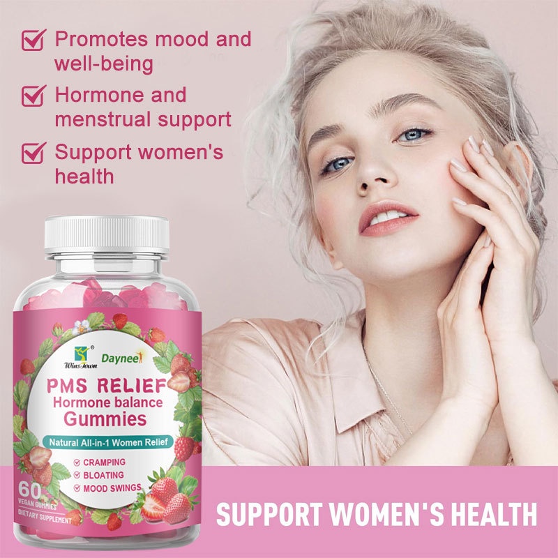 PMS Relief Hormone Balance Gummies Women'S Health To Enhance Metabolism ...
