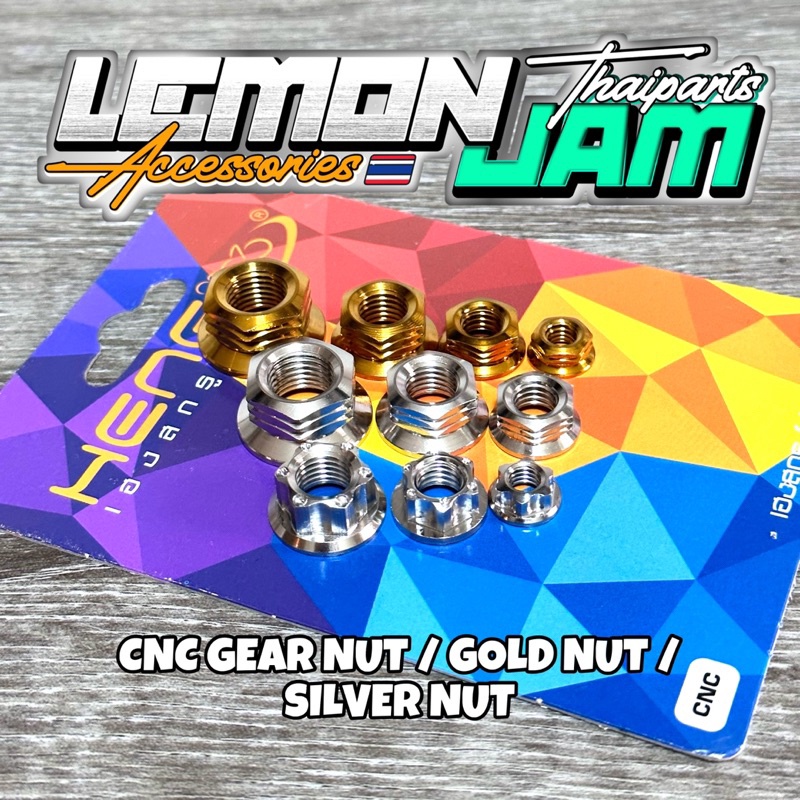 HENG CNC GEAR NUT , GOLD NUT , SILVER NUT 17 , 14 , 12 , 10 nut ...