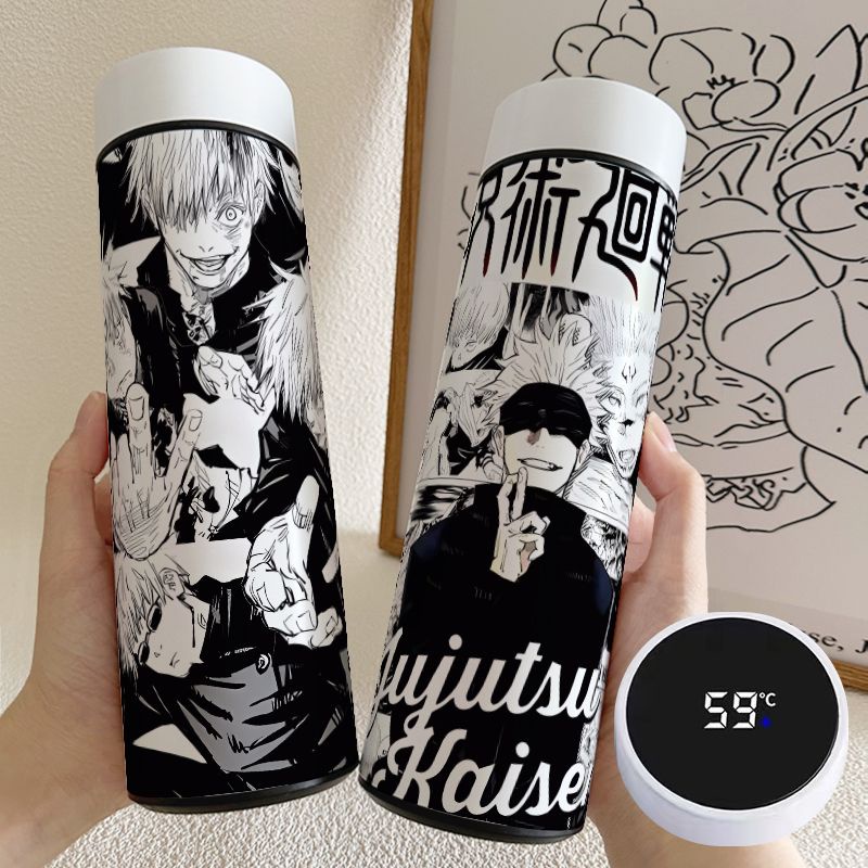 Gojo Satoru Jujutsu Kaisen Smart Thermos Cup Temperature Display Water ...