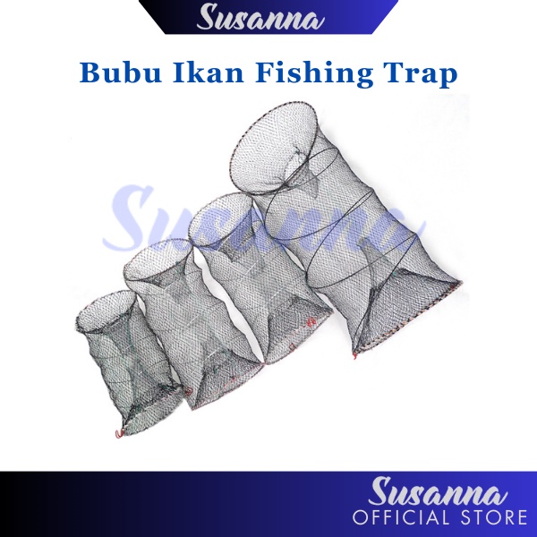 Susanna Bubu Ikan Fishing Trap Net Shrimp Fish Cage Nylon Automatic ...