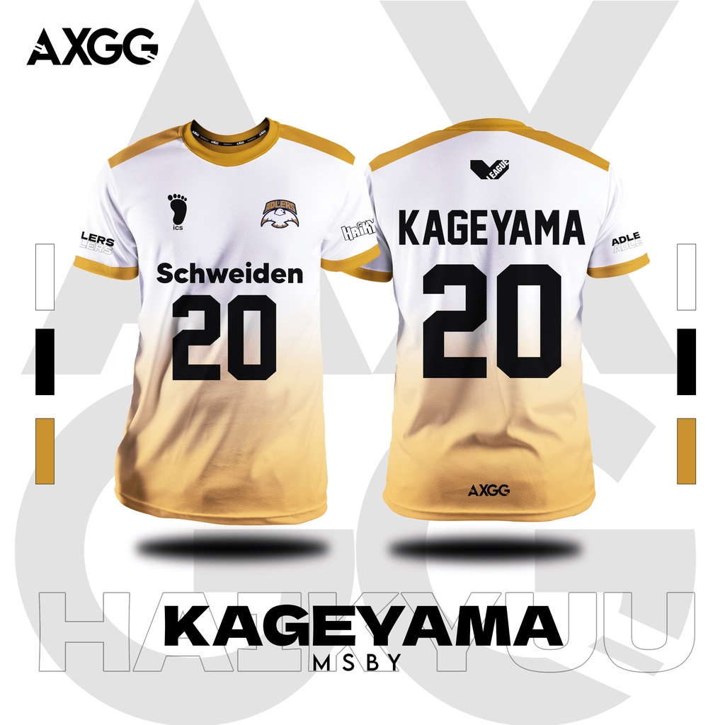Axgg ' Haikyuu - Adlers ' Anime Tshirt / Baju Microfiber Jersi / Jersey ...