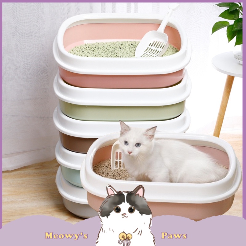 Cat Litter Box With Scoop Kitten Litter Box Cat Toilet leakage ...