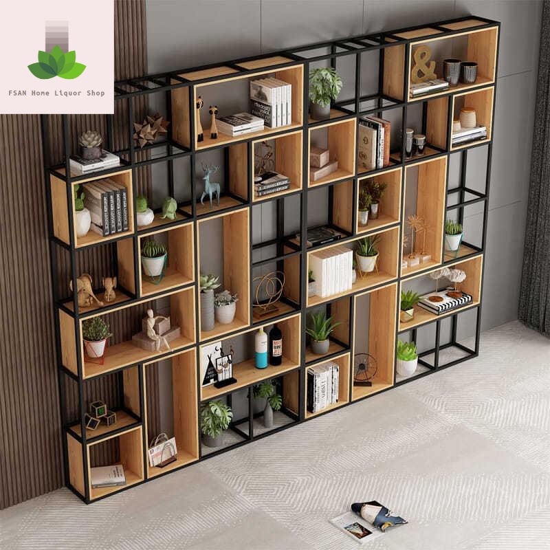 American style storage rack office partition display rack floor ...