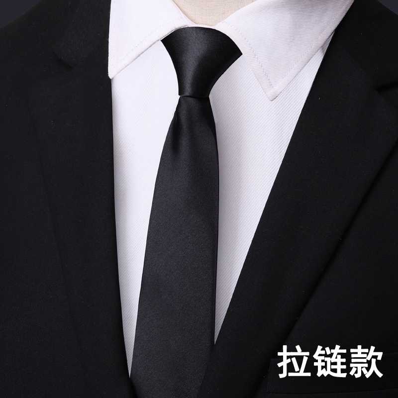 Men Women Korean Version Ties Lazy Zipper Ties Trendy Fashion Casual ...