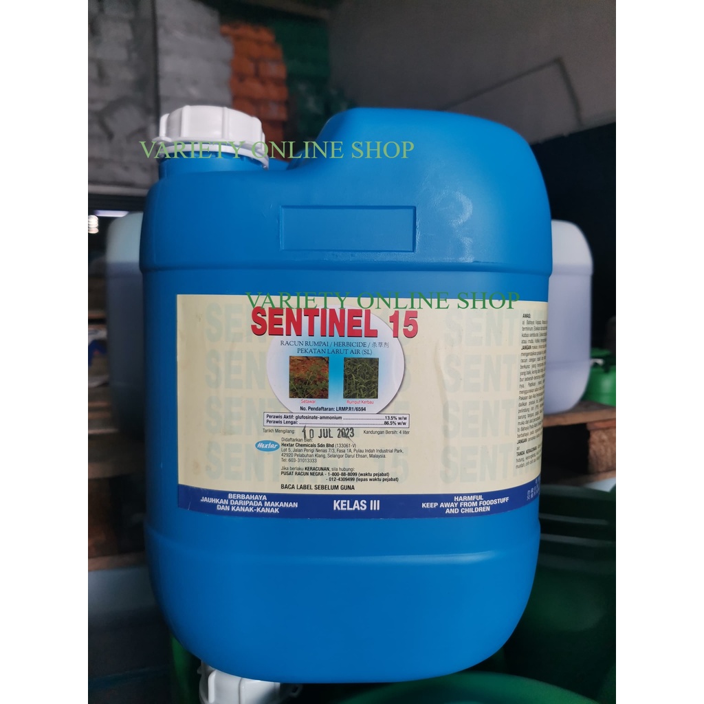 Sentinel 15 20L Glufosinate Ammonium 13.5% Racun Rumput Rumpai Kerbau ...
