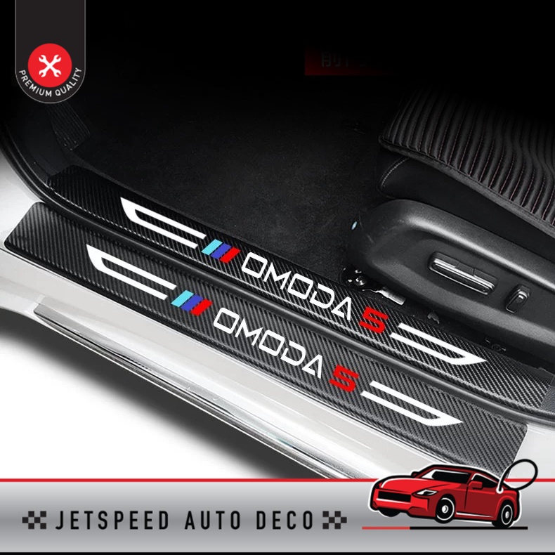 Chery Omoda 5 Carbon Fiber Sill Plate Sticker 8pcs | Shopee Malaysia