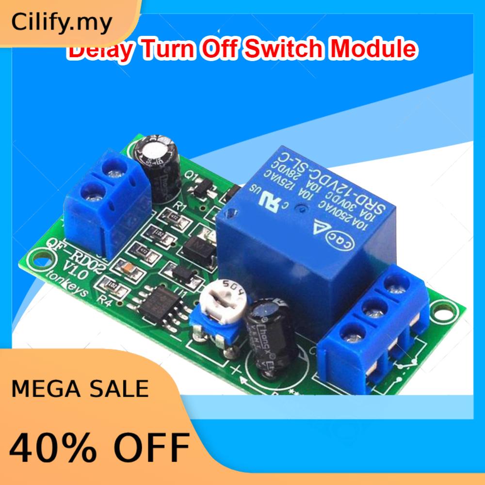 12V DC Time Delay Relay Module NE555 0-60 Seconds Adjustable Timer Switch Board | Shopee Malaysia