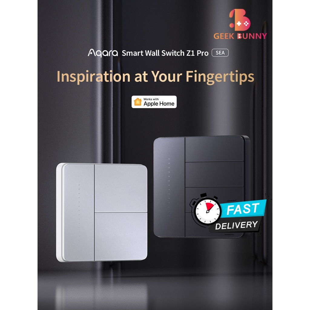 Aqara Smart Wall Switch Z1 Pro (Single/Double/Triple/Quadruple Rocker ...