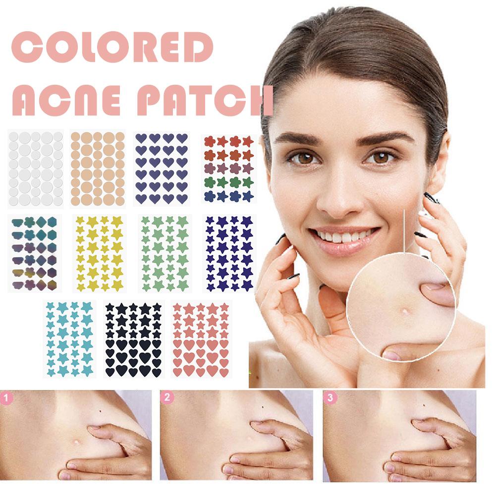 Colorful Acne Patch Heart Star PE Acne Patch Acne Mark Covering Patch ...