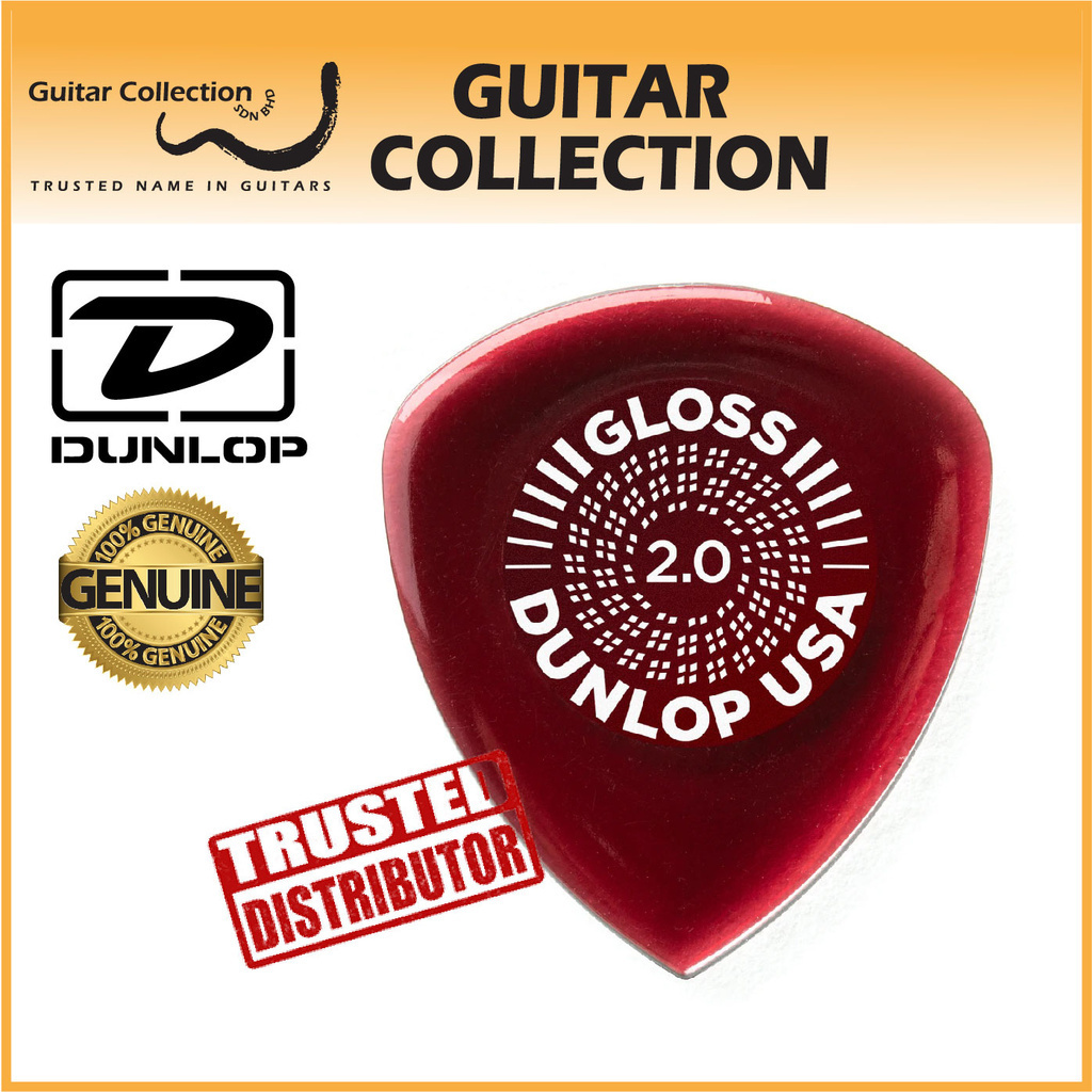 Jim Dunlop 550P200 Flow Gloss Guitar Picks | 2.00mm (3 pcs/pack ...