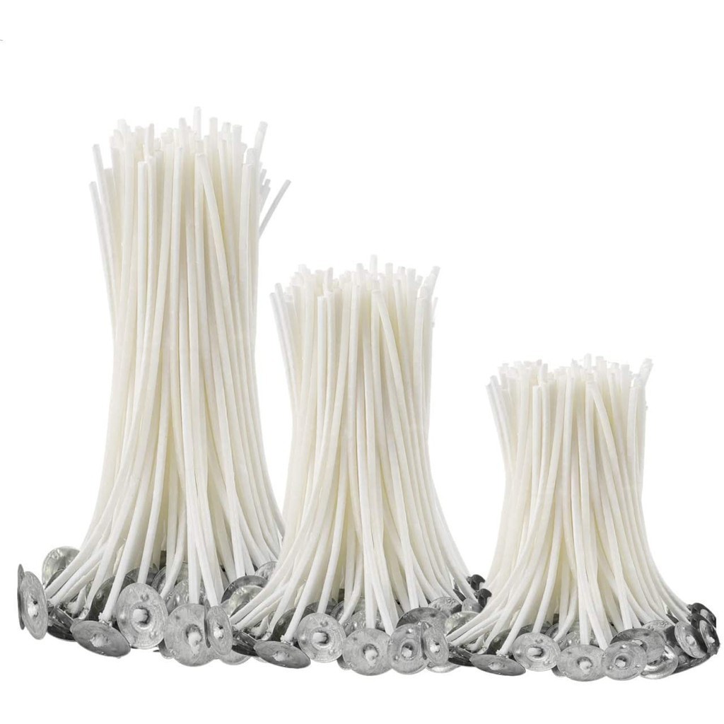 Jelly candle wicks DIY handmade 10pcs White Smokeless Candle Wick 100% ...